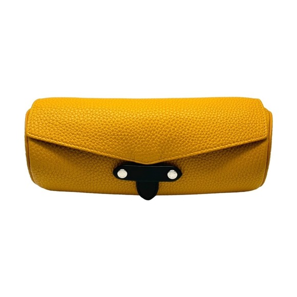 Fendi | Bags | Fendi Watch Case Leather Accessory Case Yellow Black ...